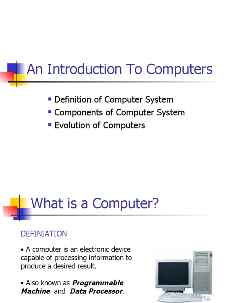 An Introduction To Computers | PDF | Computer Data Storage | Input/Output