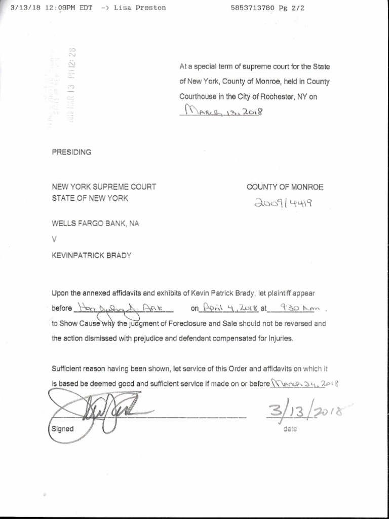 Motion Record | PDF | Foreclosure | Summary Judgment