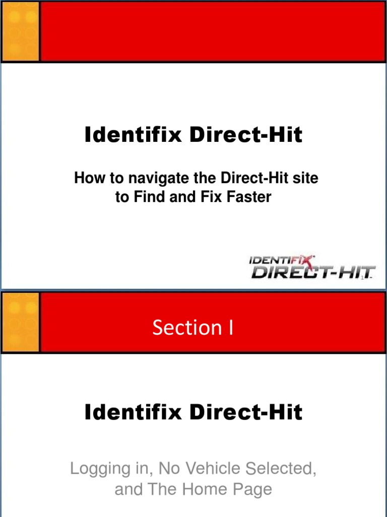 Initial Identifix Introduction Powerpoint PDF | PDF