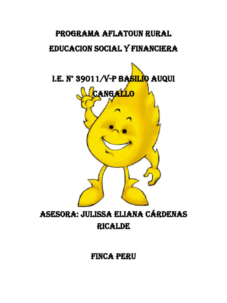 Logo de Aflatoun Rural | PDF | Salud y bienestar | Estilo de vida