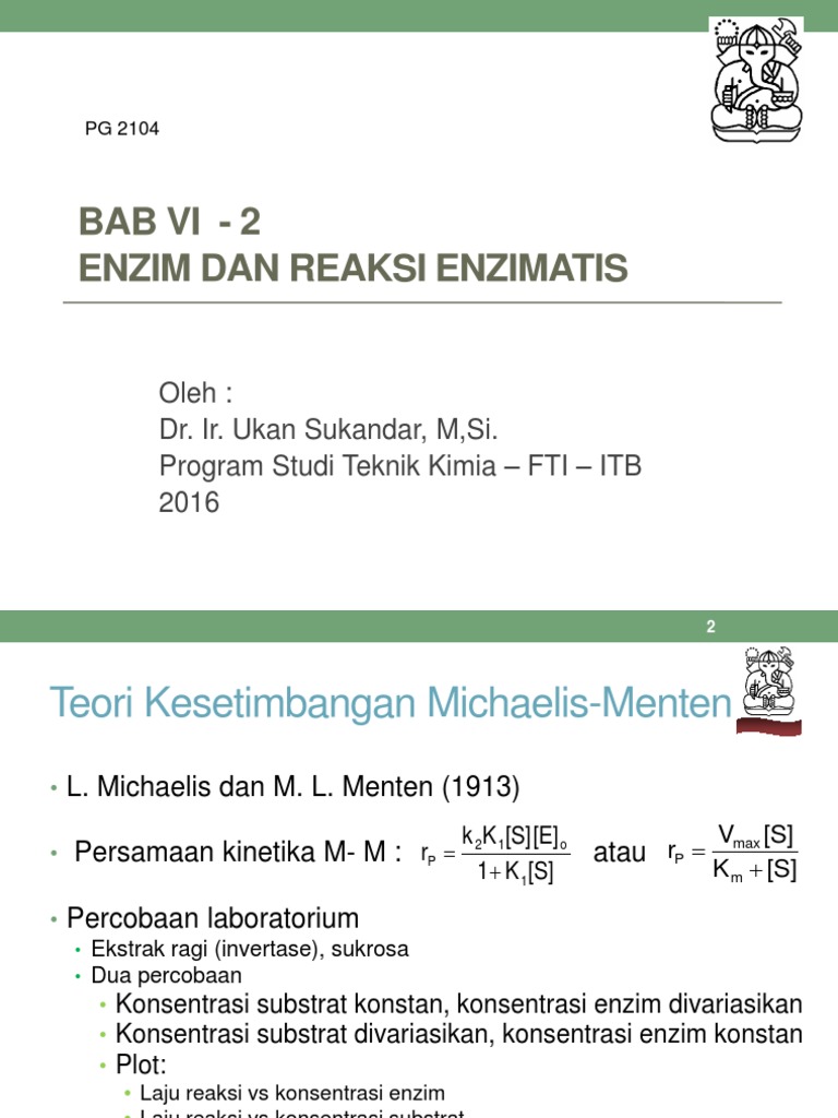 Kinrek-Enzim PG 2104 - Bab VI - 2 Enzim Dan Enzimatis | PDF