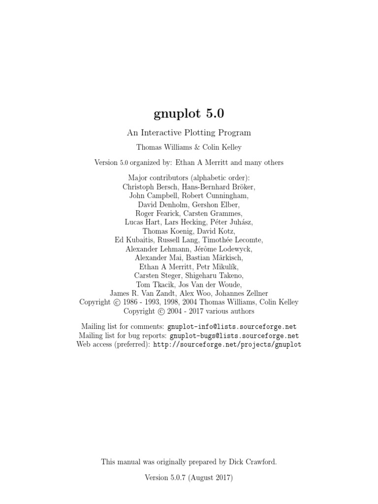 Gnu Plot | PDF | Computer Programming | Areas Of Computer Science