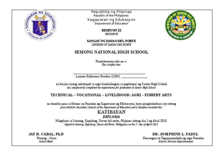 Diploma Shs | PDF