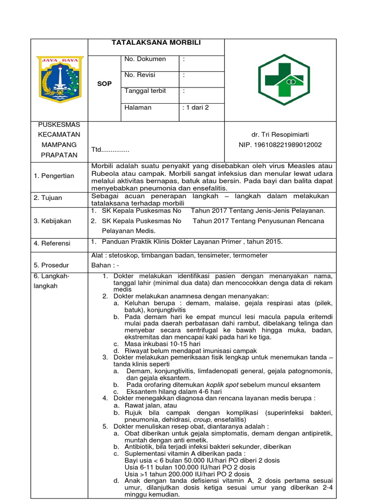Tatalaksana Morbili | PDF