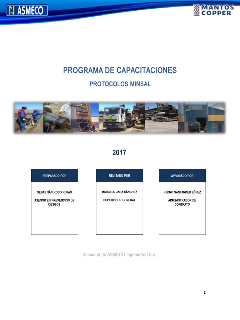 Programa Capacitación Protocolos Minsal - 2017 | PDF | Bienestar | Medicina