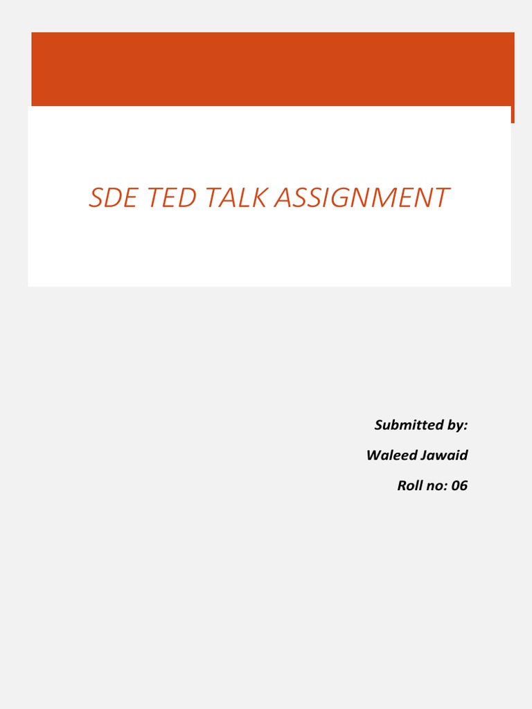 SDE TED Talk Assignment Reviews Brain-Computer Interface Tech | PDF ...