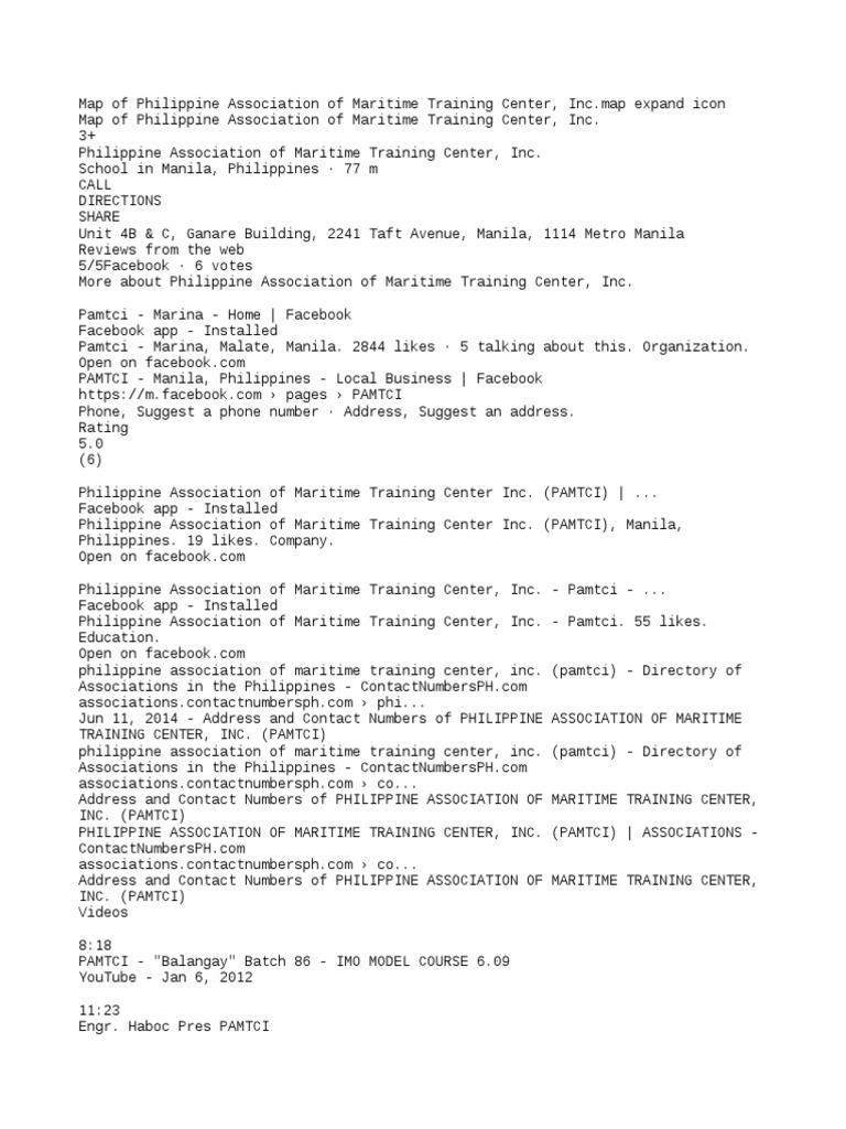 PAMTCI | PDF | Metro Manila | Facebook