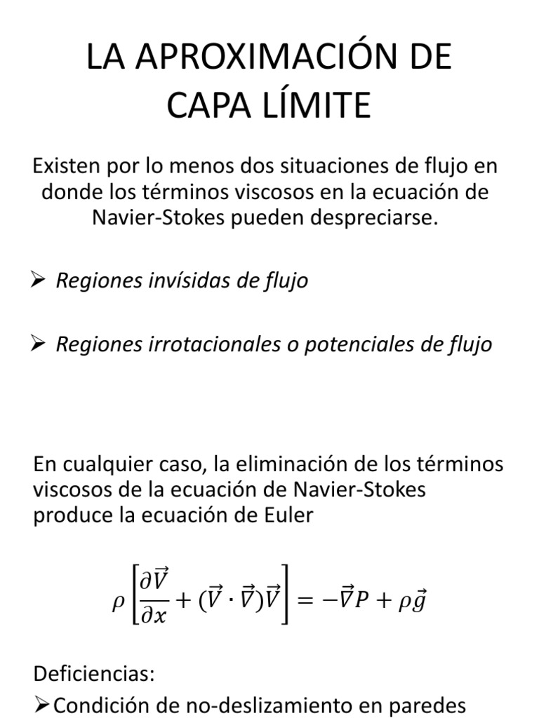 Capa Límite | PDF | Ecuaciones de Navier-Stokes | Capa límite