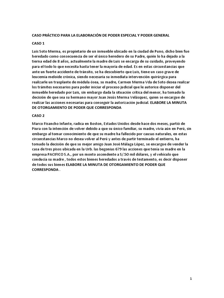 Minutas de Poder General y Especial | PDF | Propiedad | Ley procesal