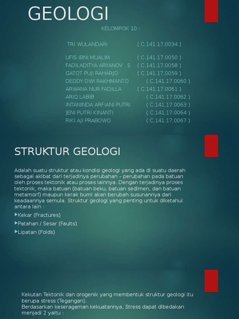 Presentasi Struktur Geologi | PDF