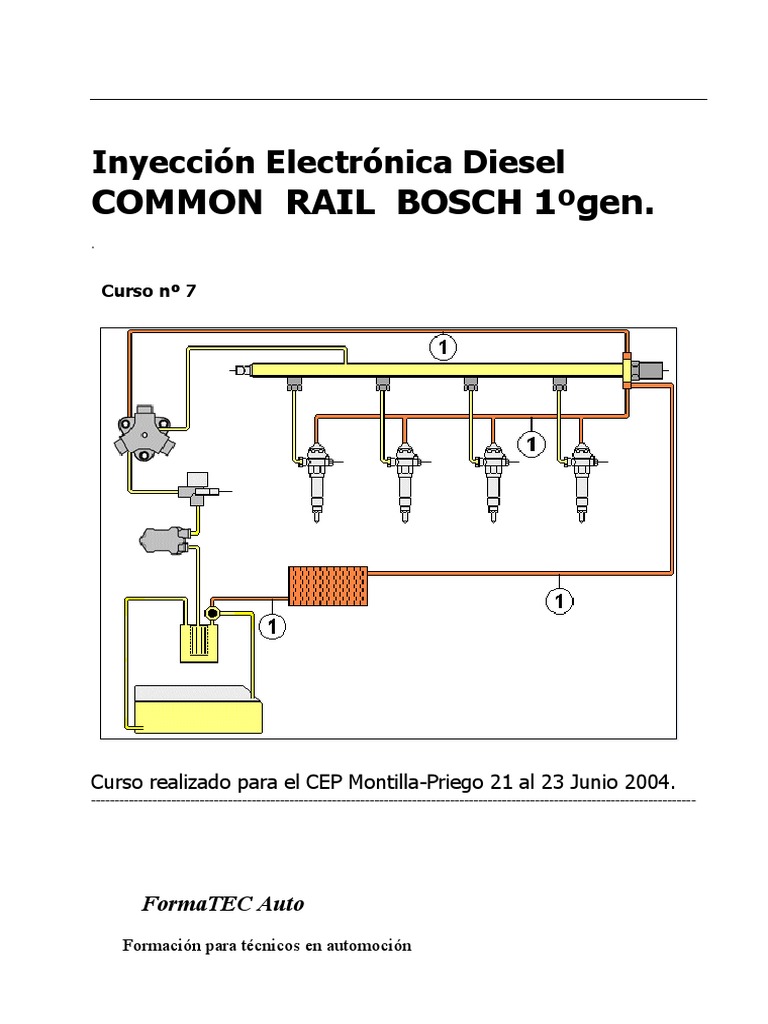 Inyeccion Common Rail - Bosch | PDF | Máquinas | Ingeniería mecánica