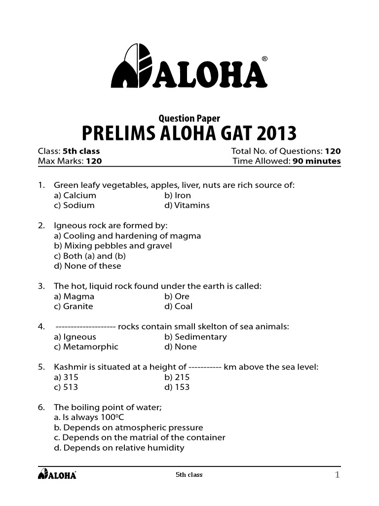 5th Paper ALOHA | PDF | Fraction (Mathematics) | Muhammad