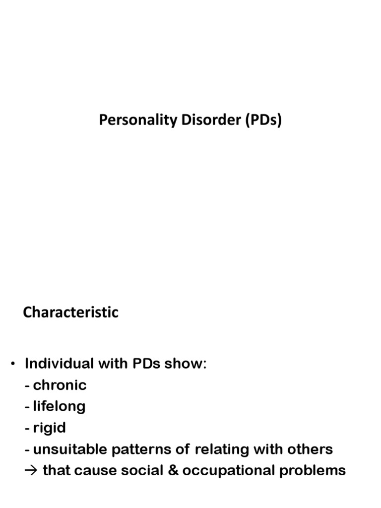 PDs 2 | PDF | Personality Disorder | Borderline Personality Disorder