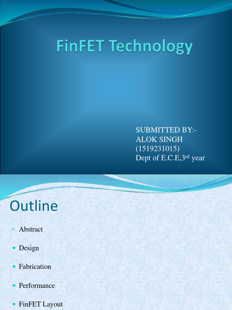 Fin FET | PDF | Field Effect Transistor | Mosfet