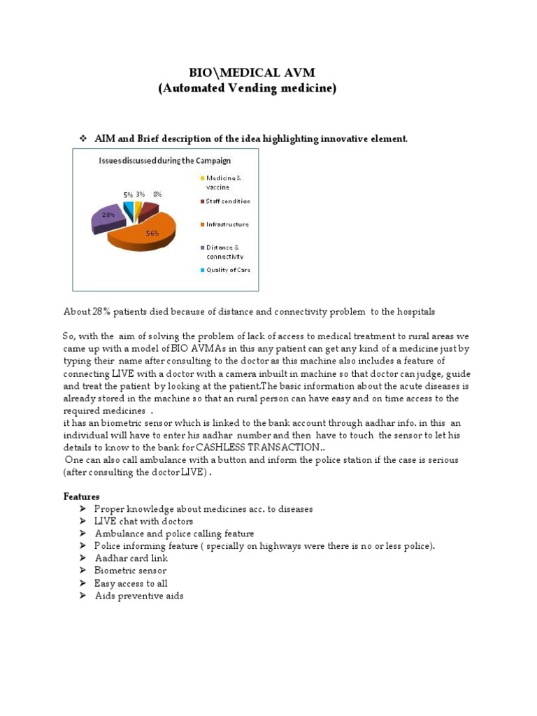 AVM: Automated Vending Medicine System | PDF