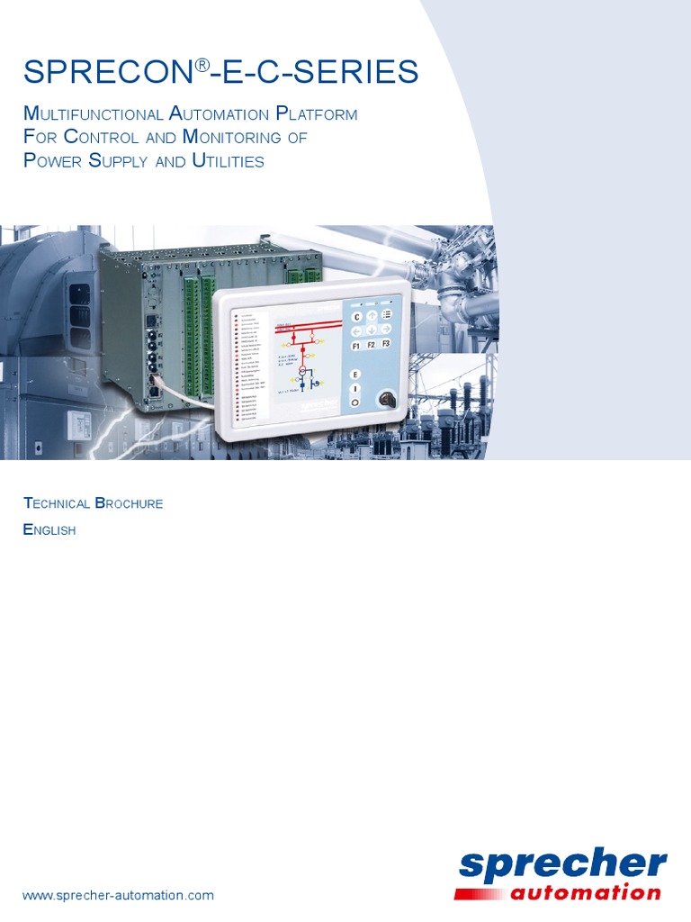 Sprecher Product Guide | Download Free PDF | Scada | Electrical Substation