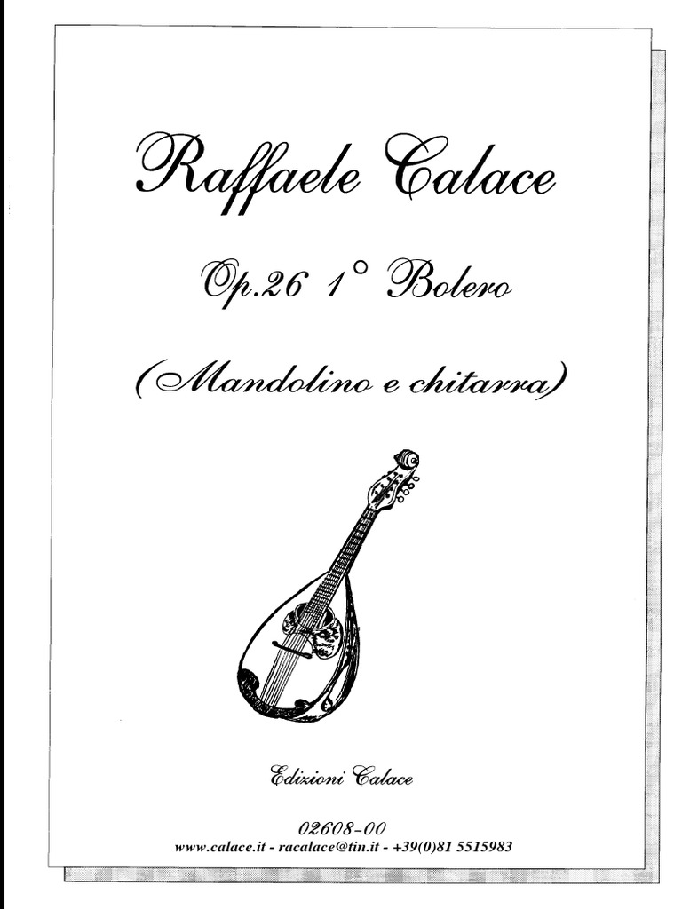 R.Calace - Bolero n.1 PDF | PDF