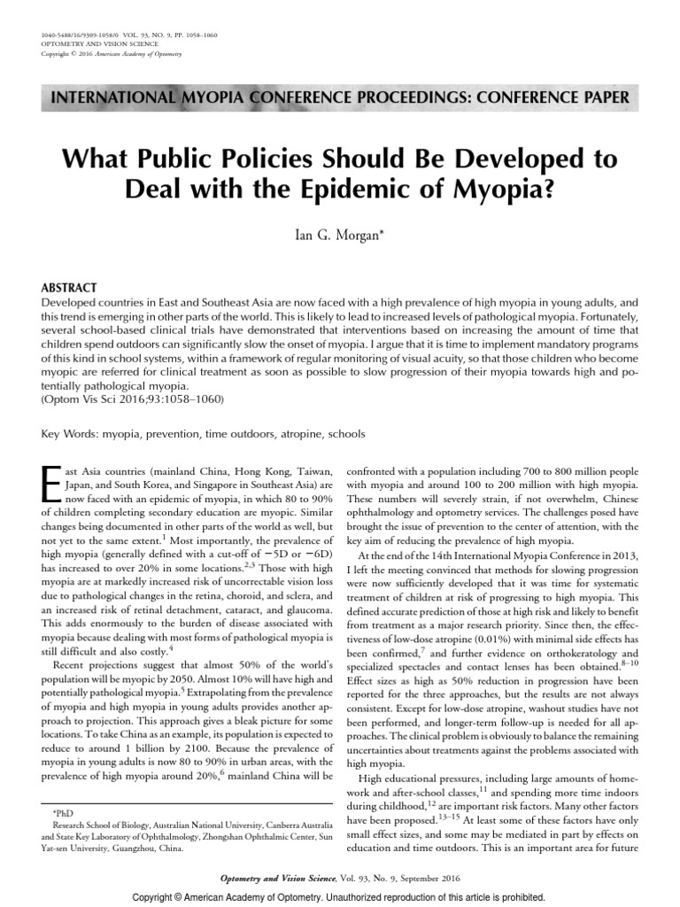 Morgan 2016 | PDF | Senses | Medical Specialties