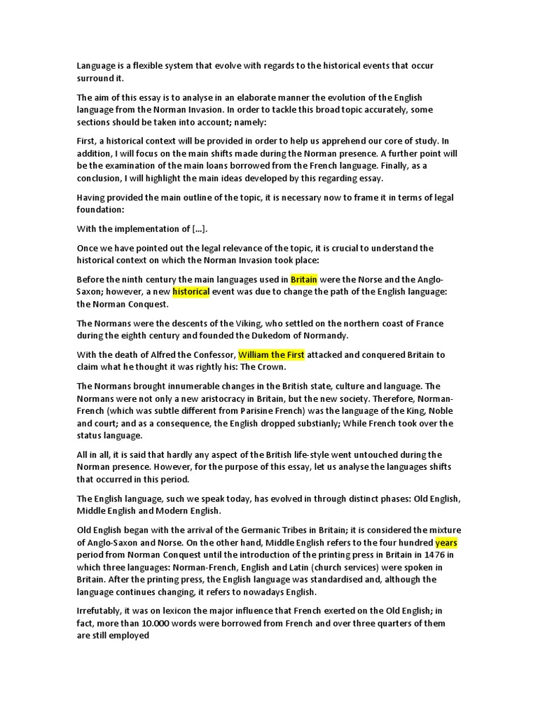 Old English Middel English and Modern English | PDF | Normans | English ...