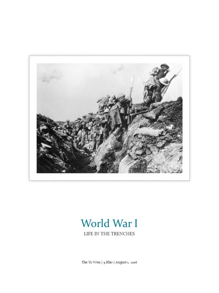 World War I: Life in The Trenches | PDF | Trench Warfare | Battle Of Verdun