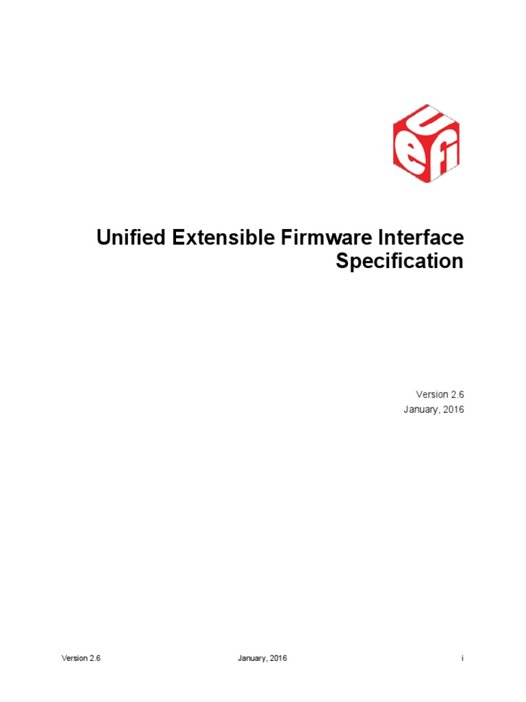 UEFI Spec 2 - 6 | PDF | C (Programming Language) | Computer Engineering
