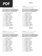 Mga Sagot Sa Salitang Maylapi 1 | PDF