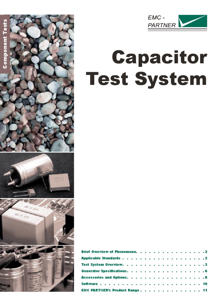 Component Tests: Capacitor Test System | PDF | Electromagnetic ...