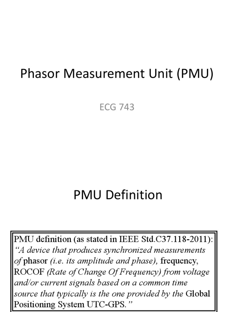Phasor Measurement Unit Pmu Pdf