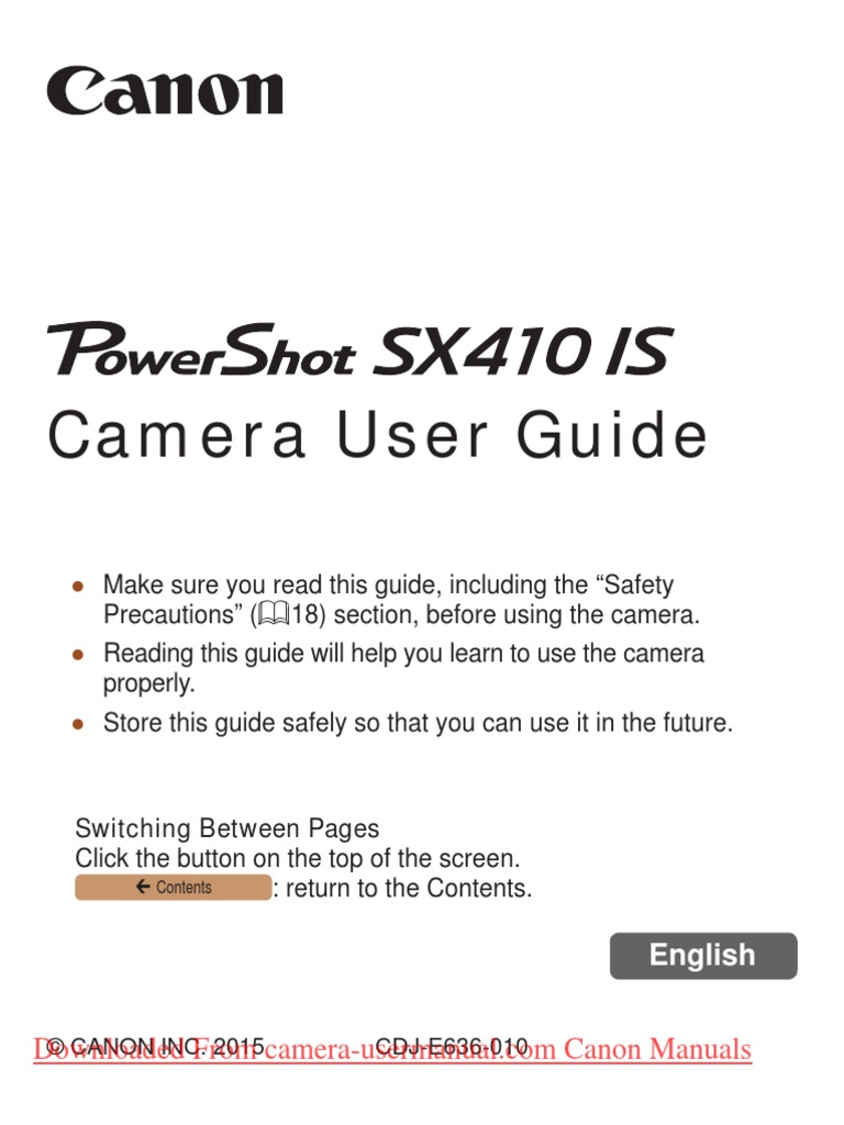 Camera User Guide: Switching Between Pages | PDF | Exposure ...