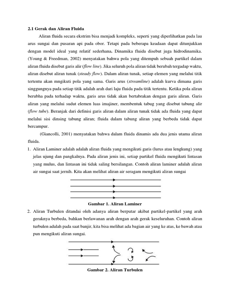 Gerak Dan Aliran Fluida | PDF