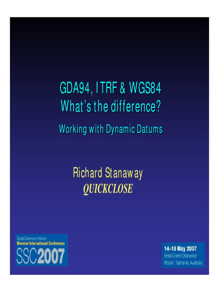 Diferencia Entre Wgs84 y Itrf | PDF | Geodesy | Geophysics