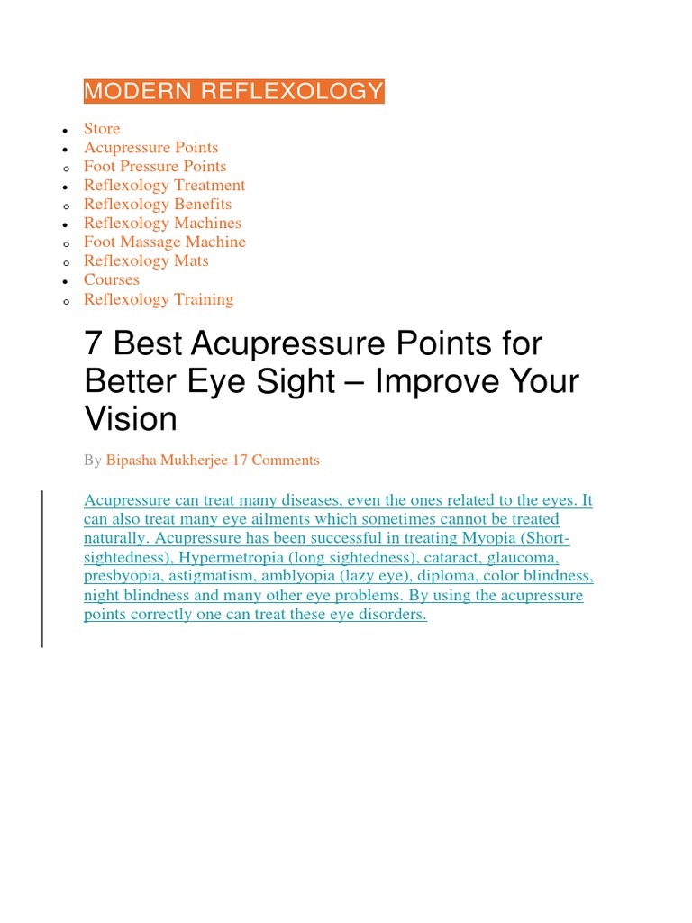 Modern Reflexology | PDF | Human Nose | Acupressure