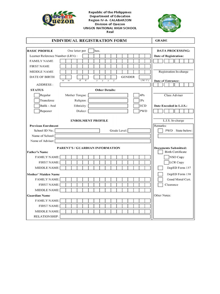 Republic of The Philippines Department of Education Region Iv-A ...