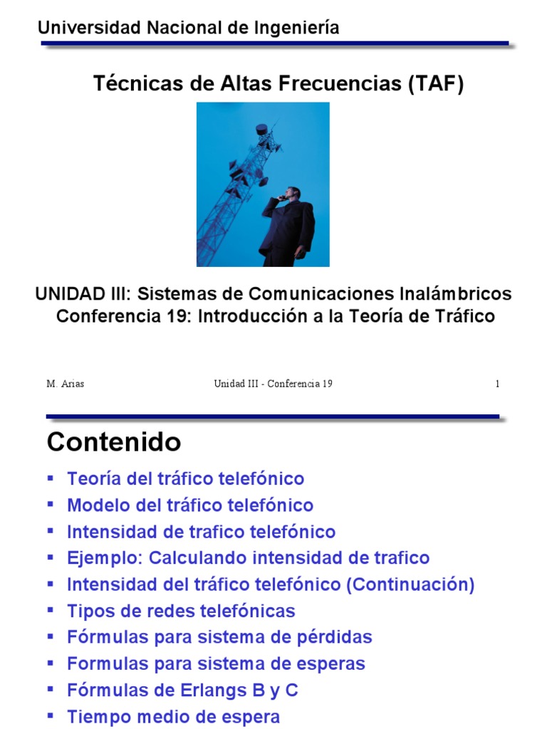 Teoría de Tráfico Telefónico | PDF | Inalámbrico | Redes de computadoras