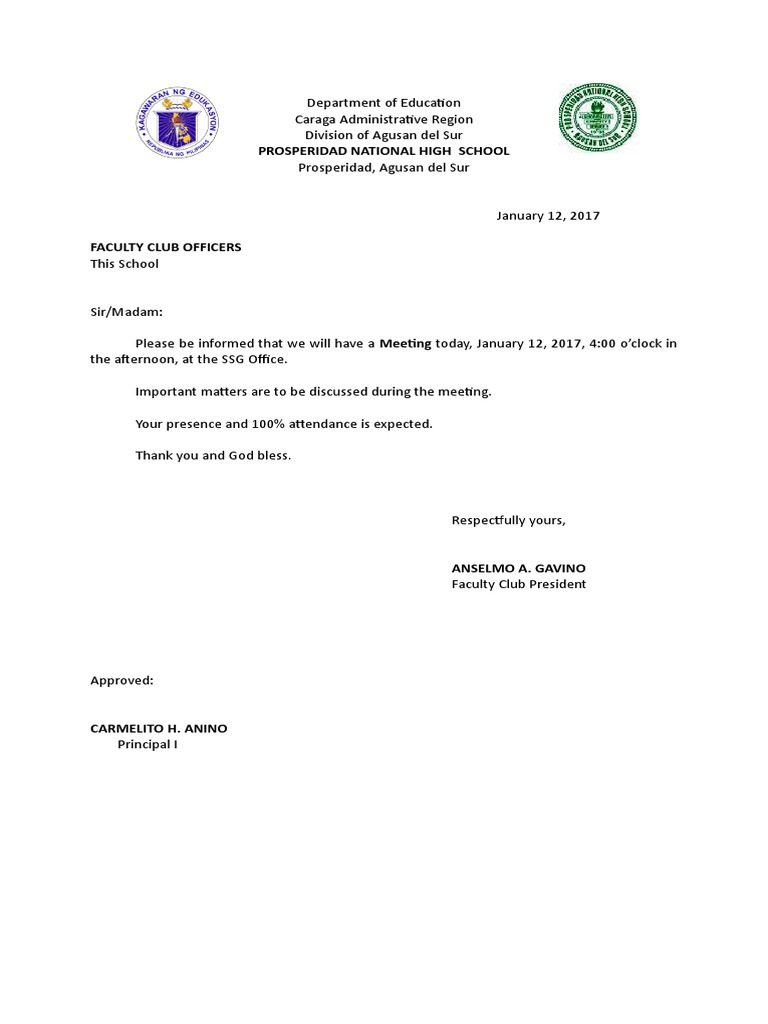 Prosperidad National High School | PDF