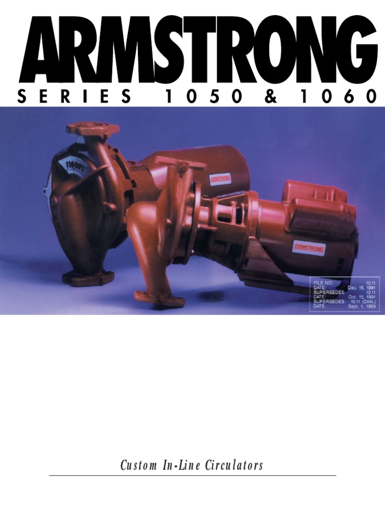 10.11 1050 and 1060 Brochure | PDF | Bearing (Mechanical) | Pump