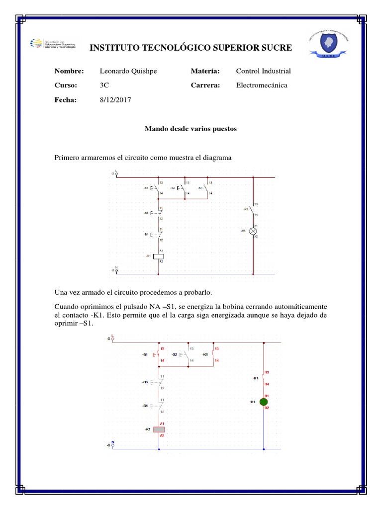 Circuitos Basicos de Control | PDF | Ingenieria Eléctrica | Bienes manufacturados