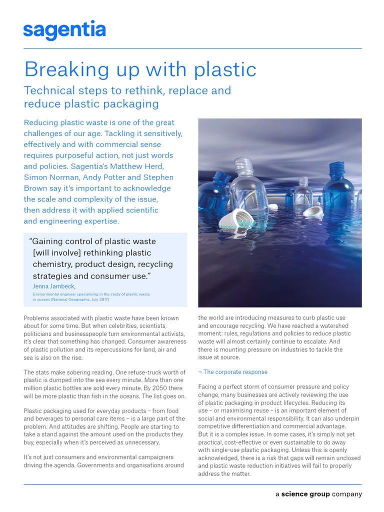 Corporate Guide to Reducing Plastic | PDF | Plastic | Packaging And ...