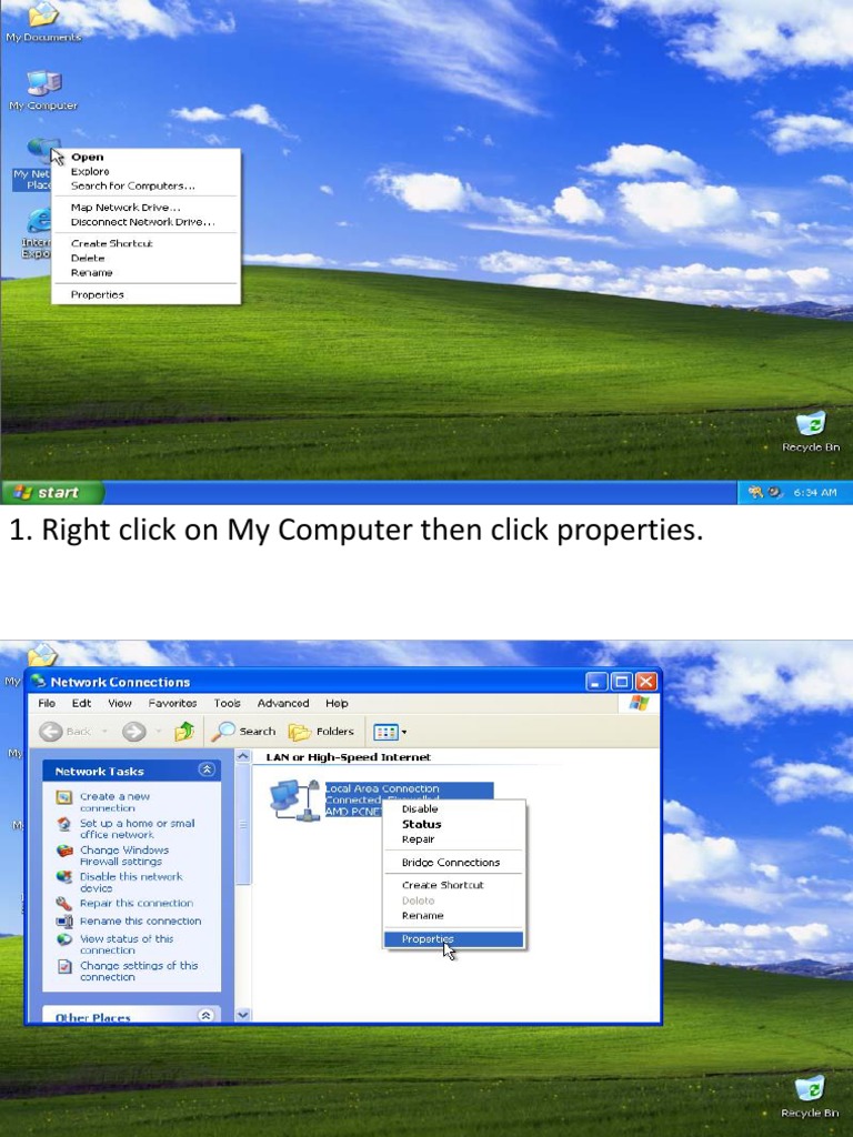 Right Click On My Computer Then Click Properties | PDF