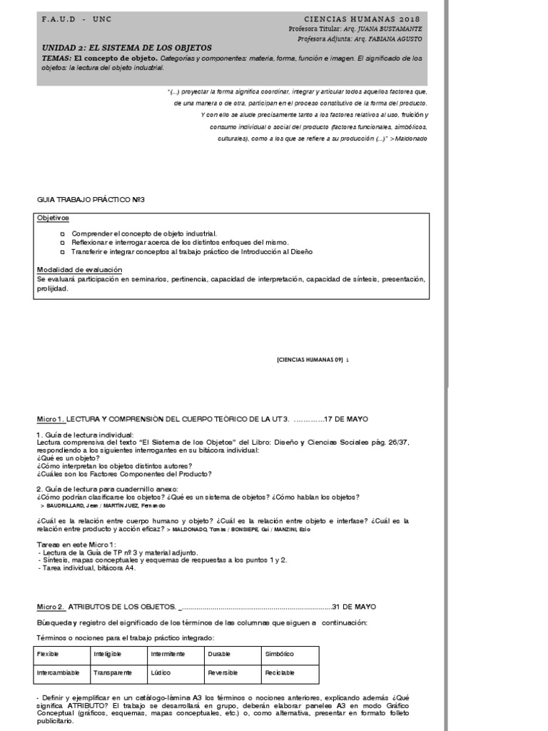 Guia TP3 | PDF | Lectura (proceso) | Diseño