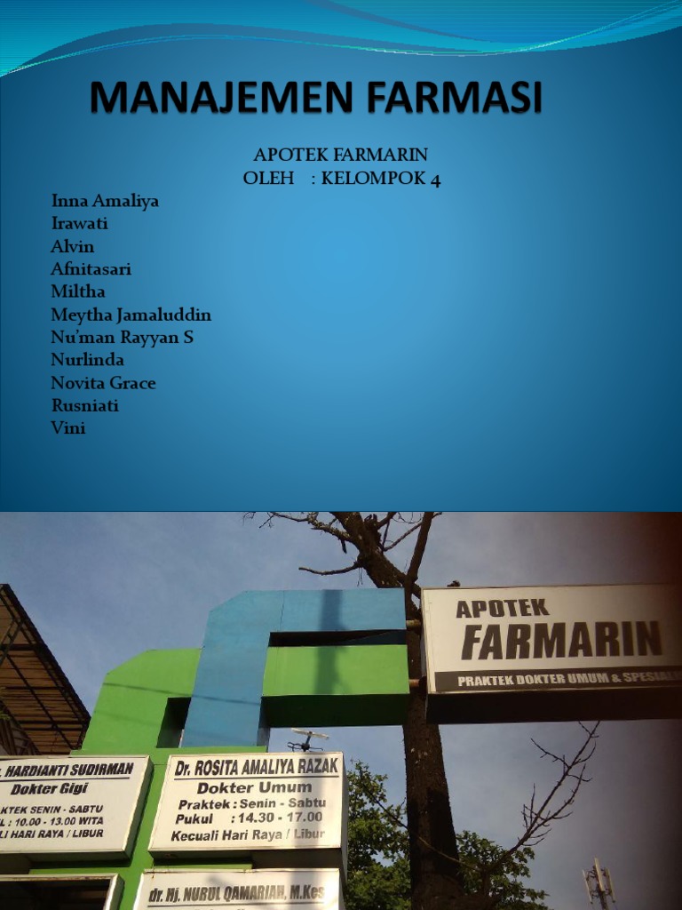 Manajemen Farmasi Apotek Farmarin Pdf