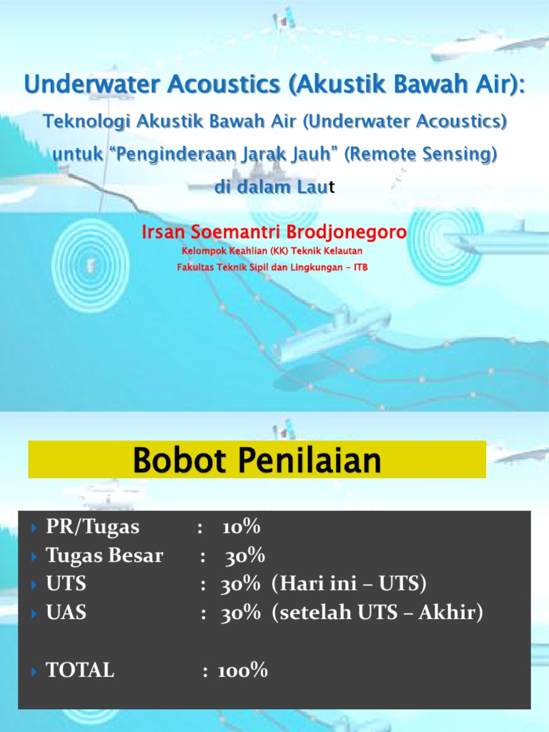 Teknologi Akustik Bawah Air untuk Riset Laut | PDF | Sonar | Fisika ...