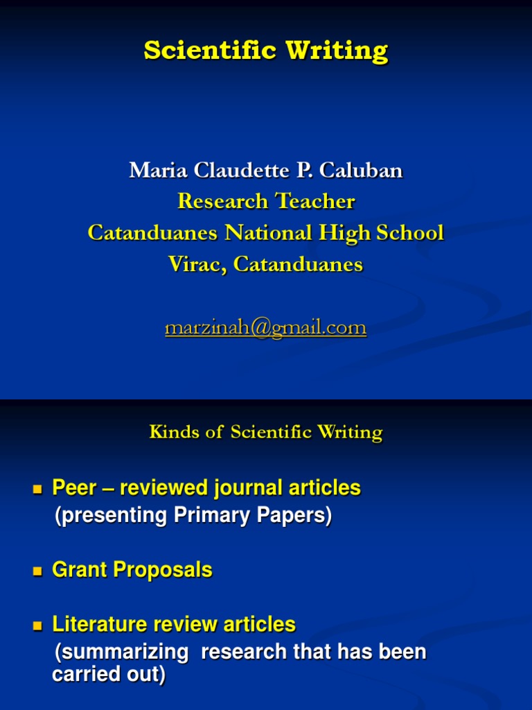 Scientific Writing | PDF | Genus | Moon