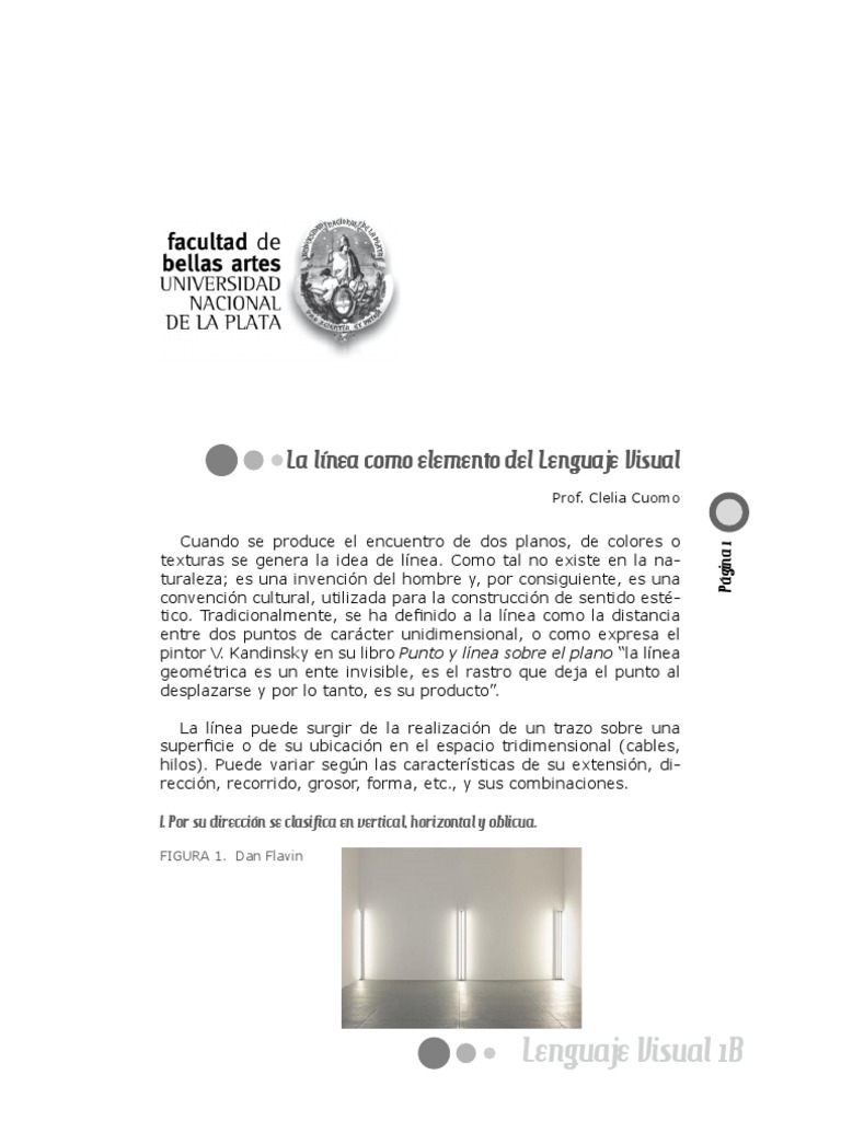 La Linea Como Elemento Del Lenguaje Visual | PDF | Modernismo | Pinturas