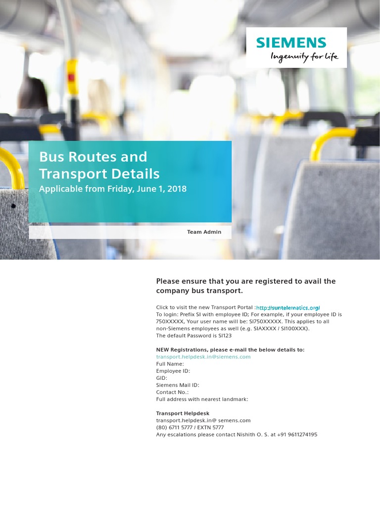 STS Bus Routes Wef 01062018 | PDF | Road Transport | Transport ...