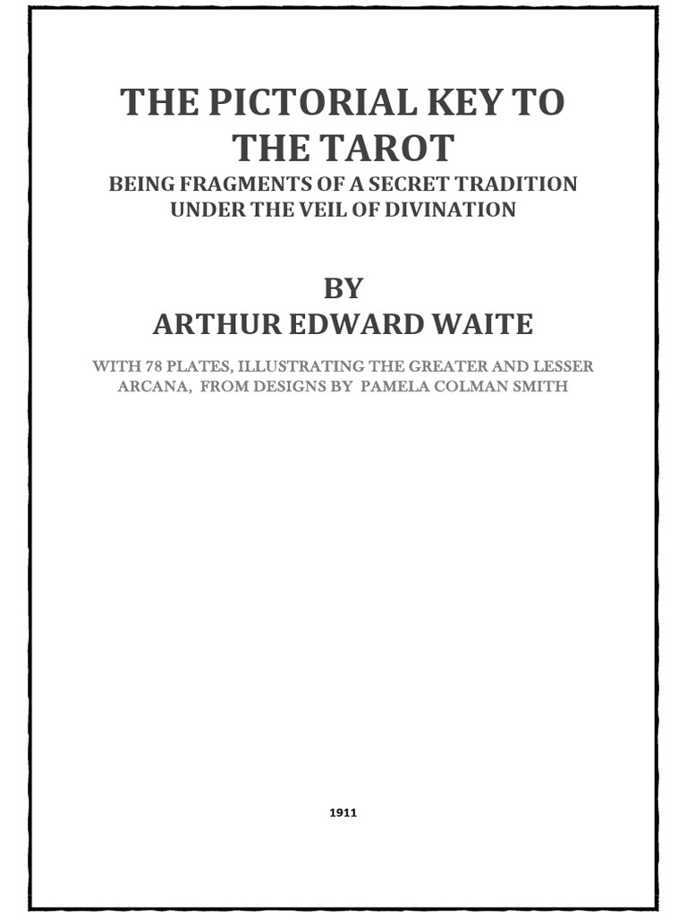 The Pictorial Key to the Tarot | PDF | Tarot | Major Arcana