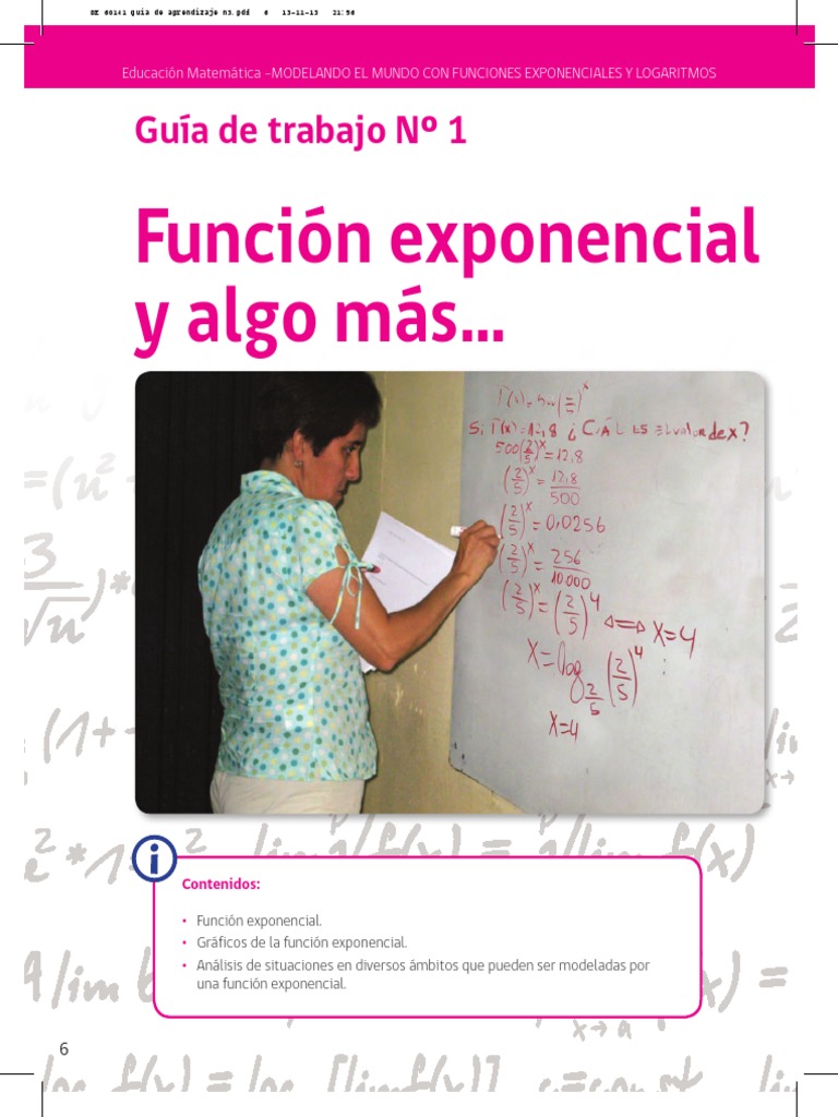 Funcion Exponencial y Logaritmica Adulto Gob Chile PDF | PDF ...