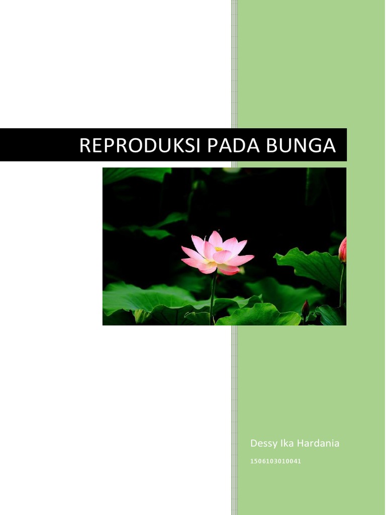 Reproduksi Bunga: Struktur dan Fungsi | PDF | Griya & Taman | Sains ...