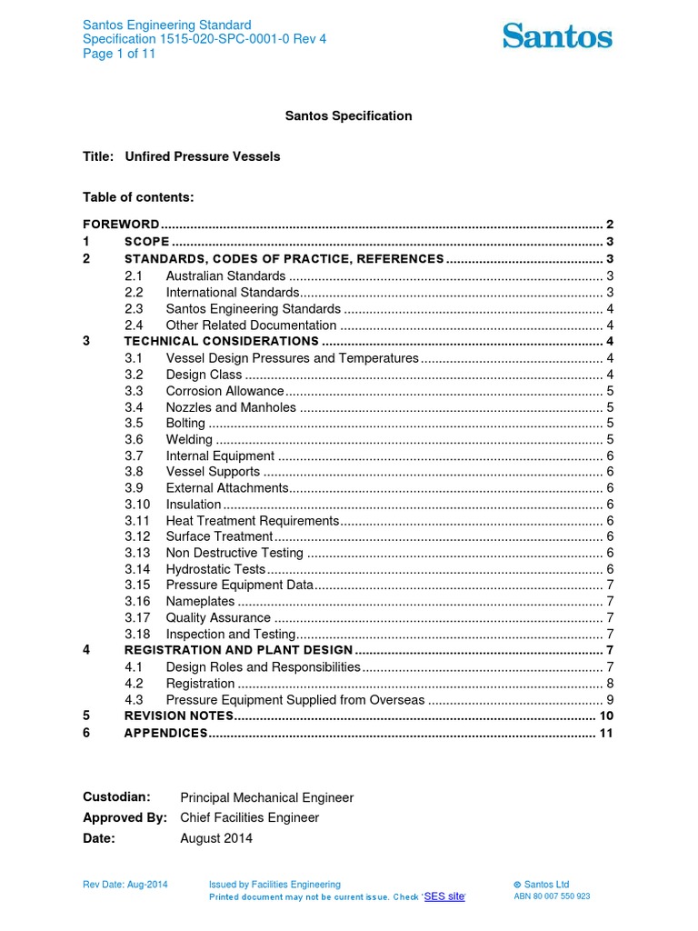 1515 020 SPC 0001 | PDF | Specification (Technical Standard) | Welding
