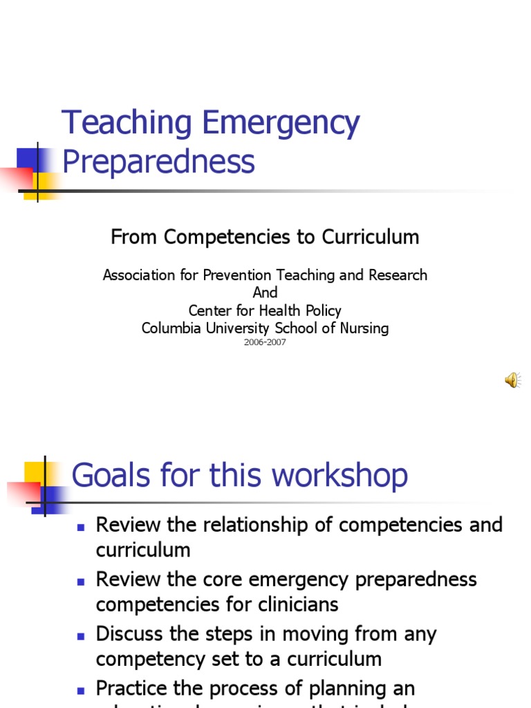 Teaching Emergency Preparedness | PDF | Incident Command System ...